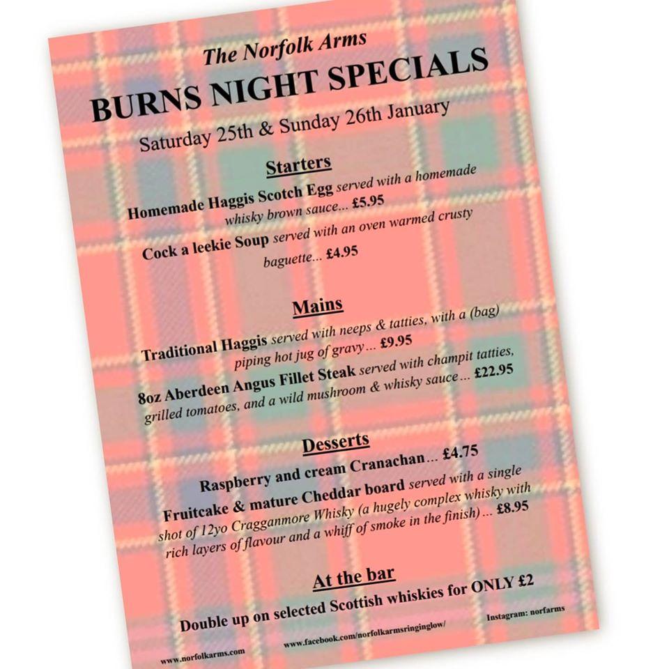 Menu at The Norfolk Arms, Ringinglow pub & bar, Sheffield, 2 Ringinglow ...