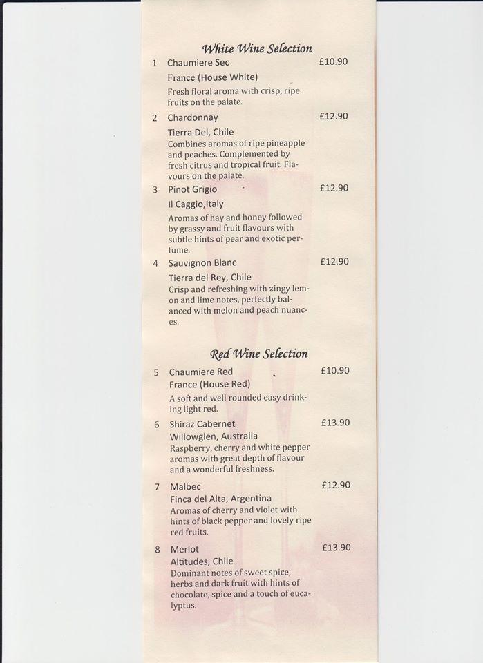 Menu at Mr Chans restaurant, Sutton-in-Ashfield, 176 Victoria Rd