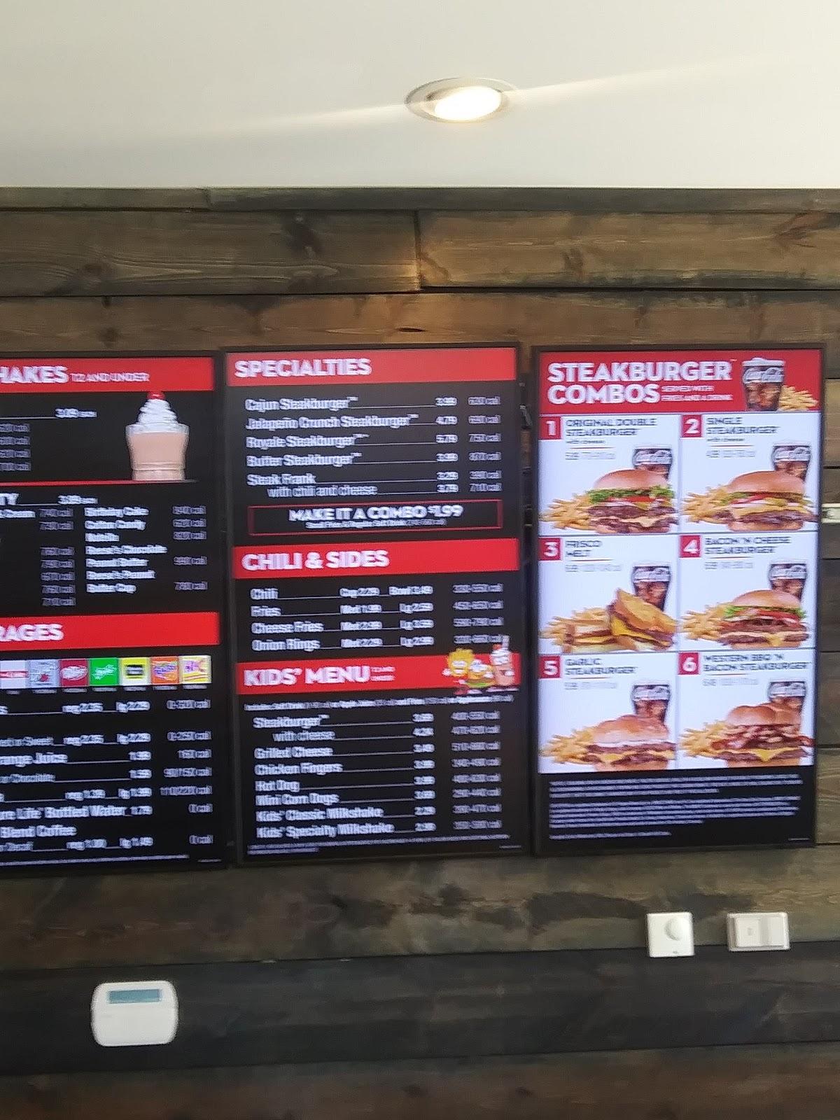 Menu at Steak 'n Shake restaurant, Greenbrier, 38 S Broadway