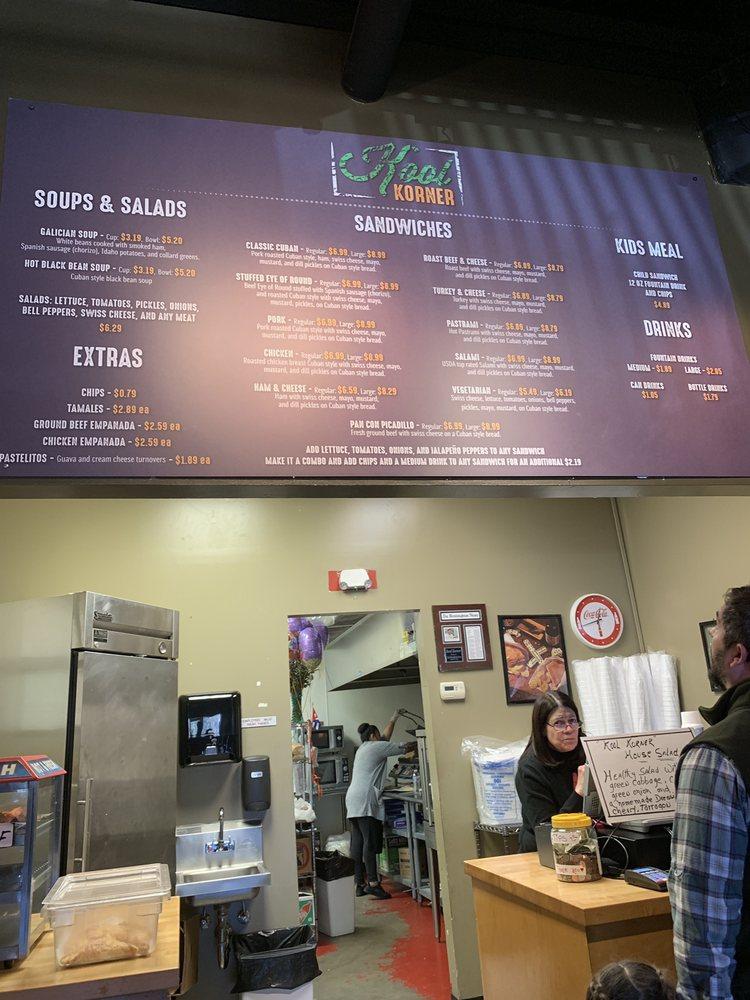 Menu at Kool Korner Sandwiches restaurant, Vestavia Hills, Montgomery Hwy