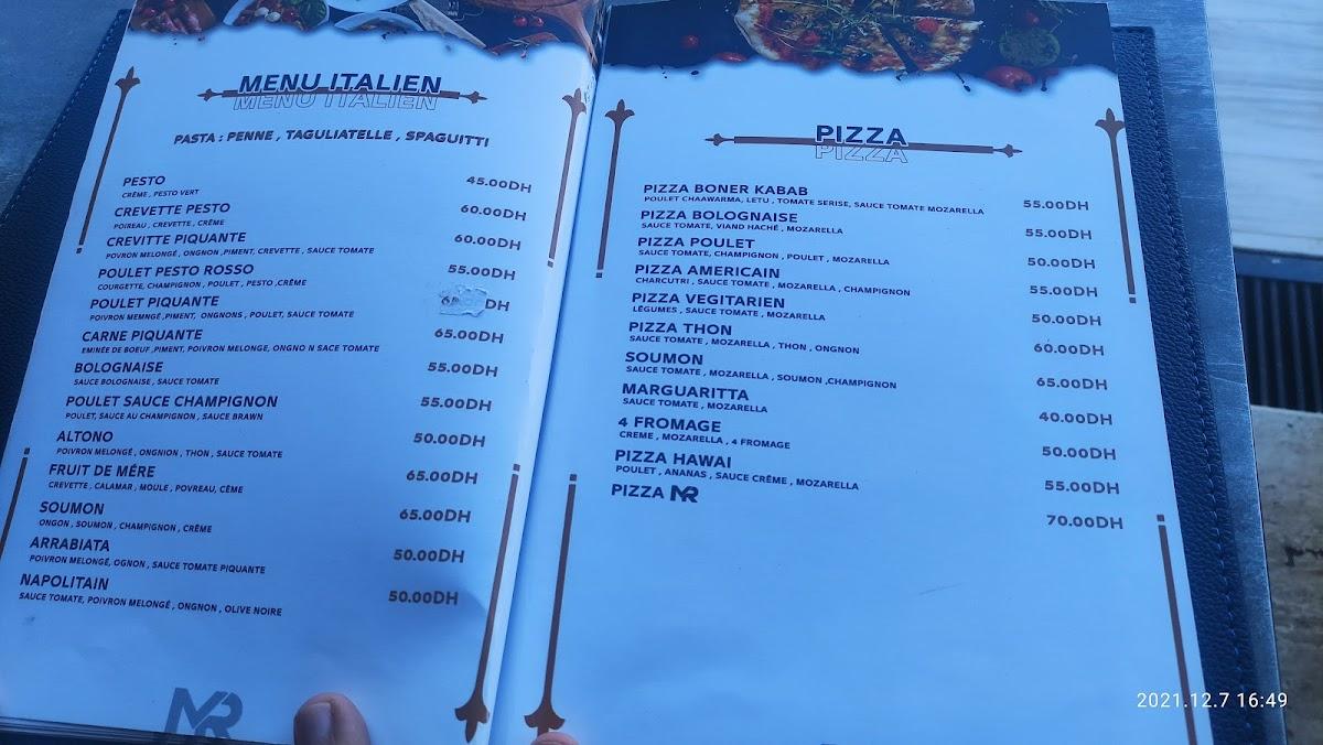 Menu at MR CAFE RESTO DAHAB, Nador
