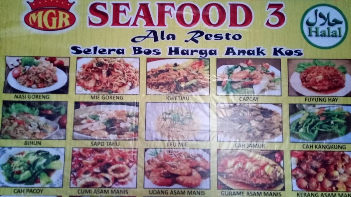 Menu at MGR SEAFOOD 3 restaurant, Bandung