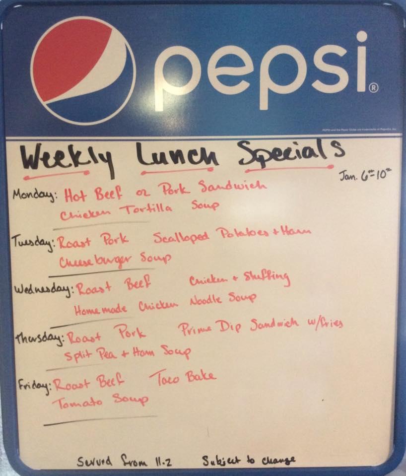 Menu at The Food Barn, Powers Lake