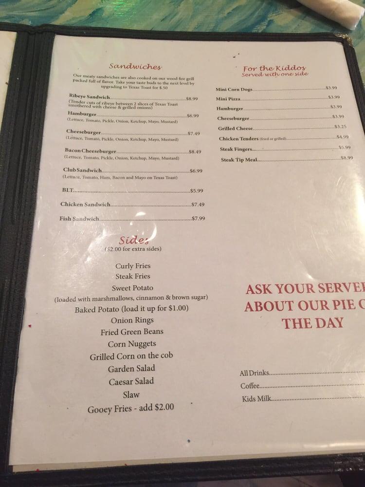 Menu at Preston's Steak & Grill steakhouse, Luverne
