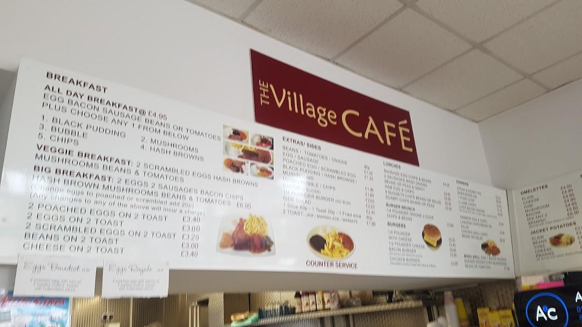 Menu at The Village Cafe, Paddock Wood