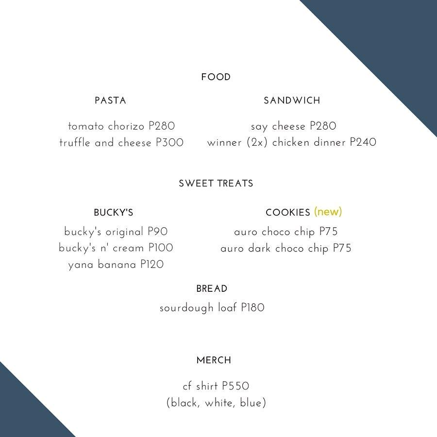 Menu at Common Folk Coffee Bar, Quezon City, 79 Katipunan Ave