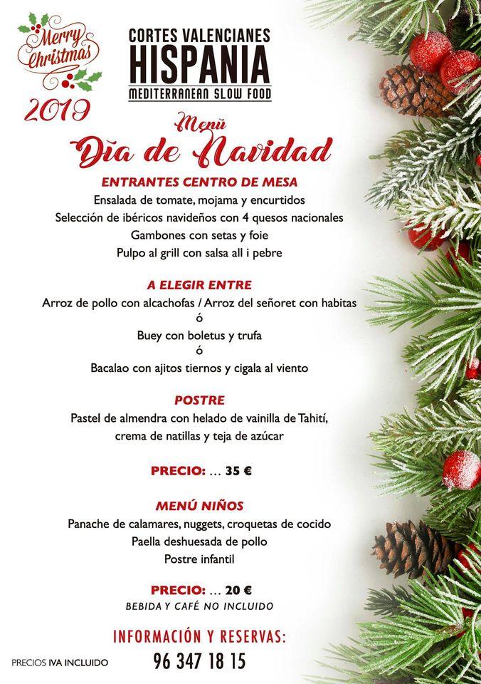 Menu at Hispania Restaurantes, Catarroja
