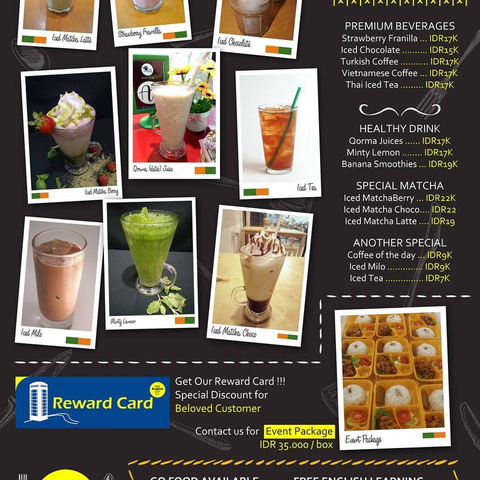 Carta de NEC English Cafe, Yakarta Oriental