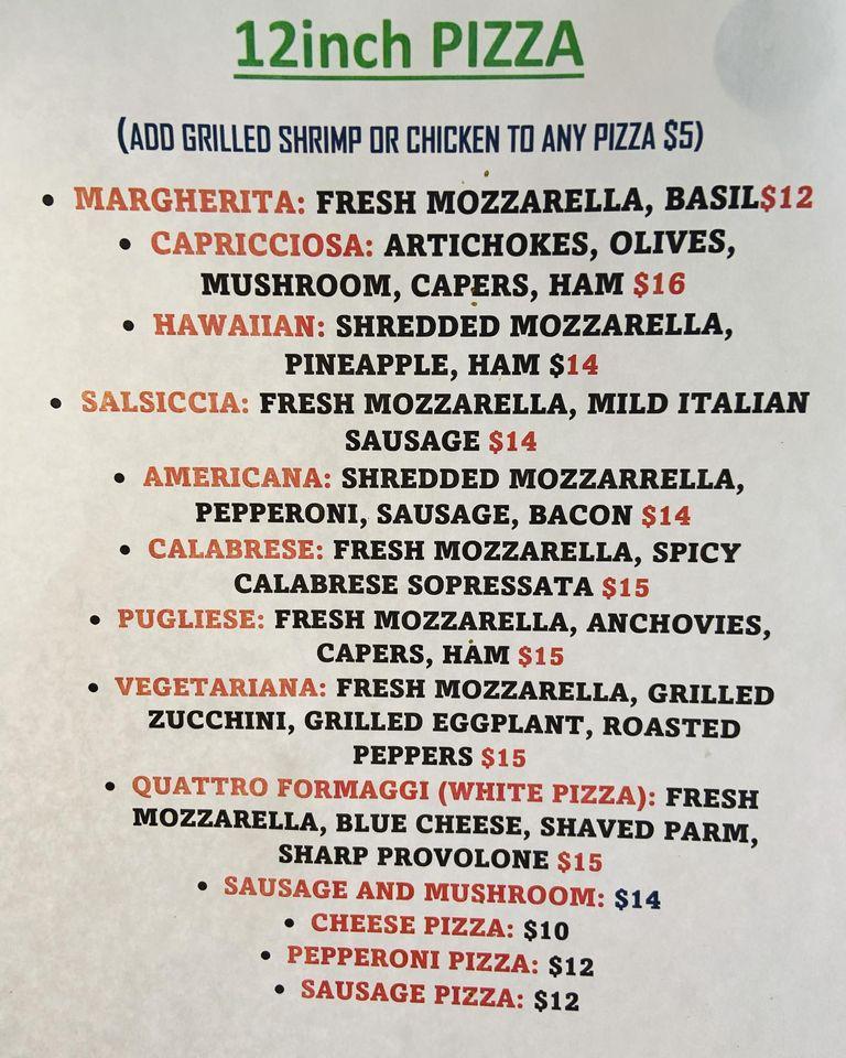 Menu at Romano Mercato Italiano restaurant, Henderson, Via Firenze #110