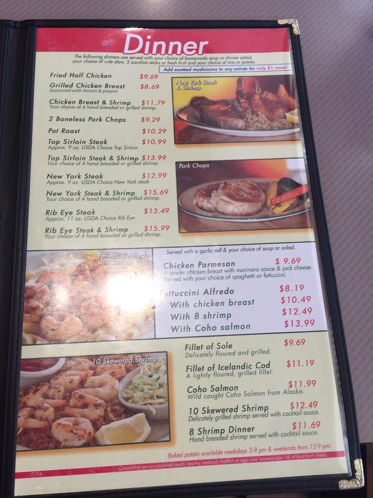 Menu at Spires Restaurant, Tustin, Newport Ave