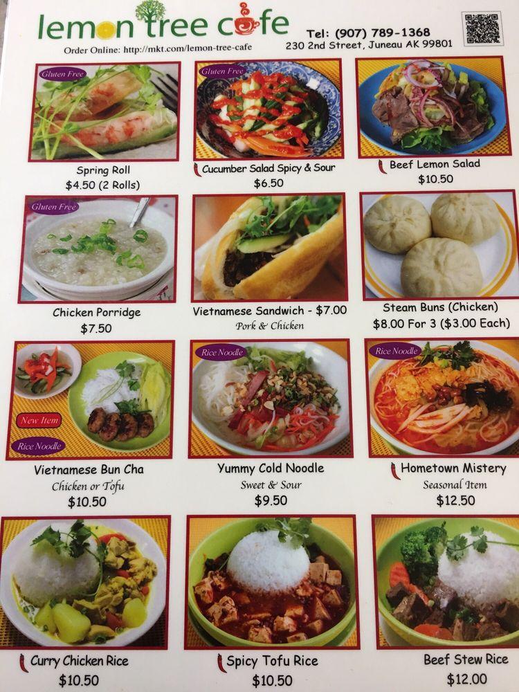 Menu at Lemon Tree Café cafe, Juneau