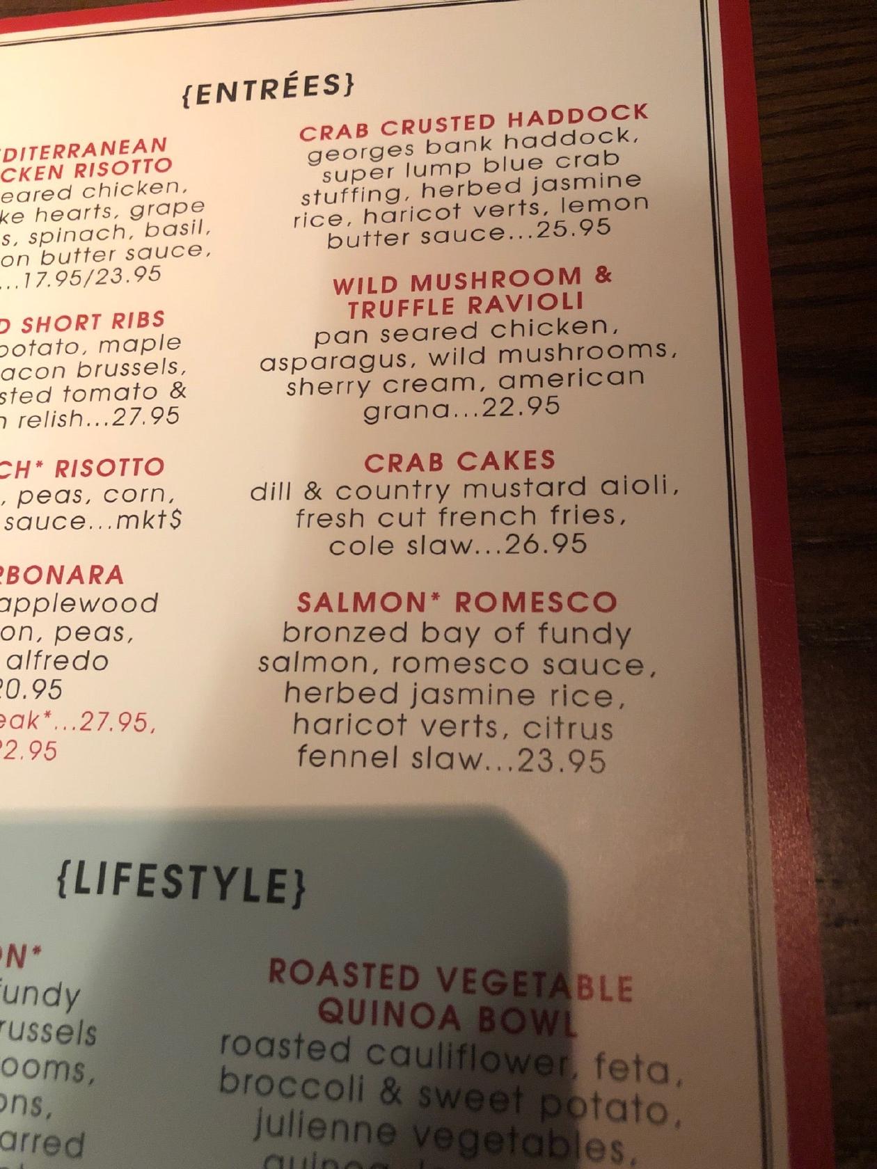 Menu at Burtons Grill & Bar, Mount Pleasant