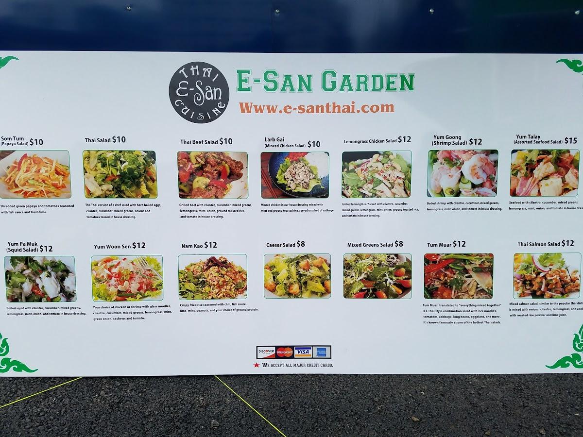 Menu at BGs Food Cartel restaurant, Beaverton