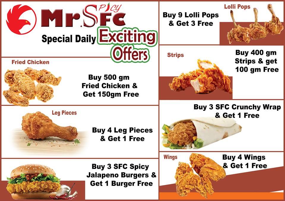 Menu at Mr.Spicy Fried Chicken, Shivamogga
