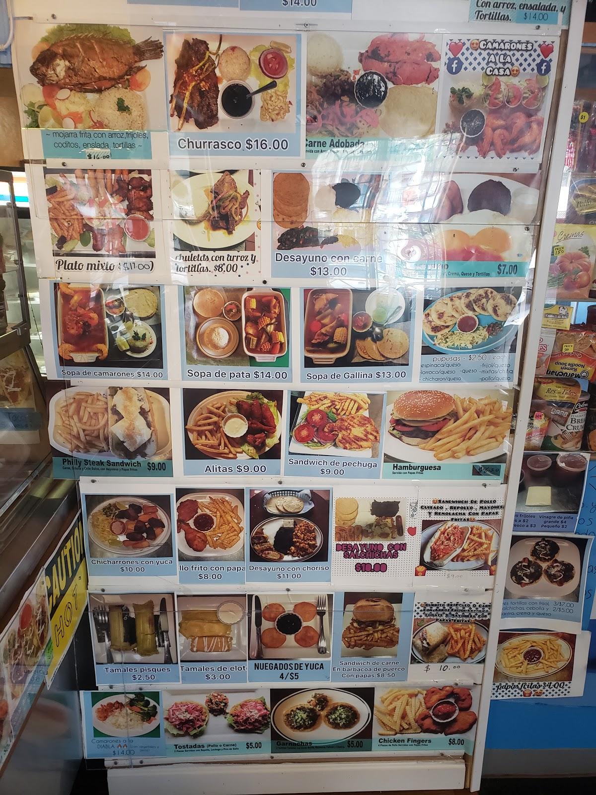 Carta del restaurante Pupusas Salvadorenas, Providence