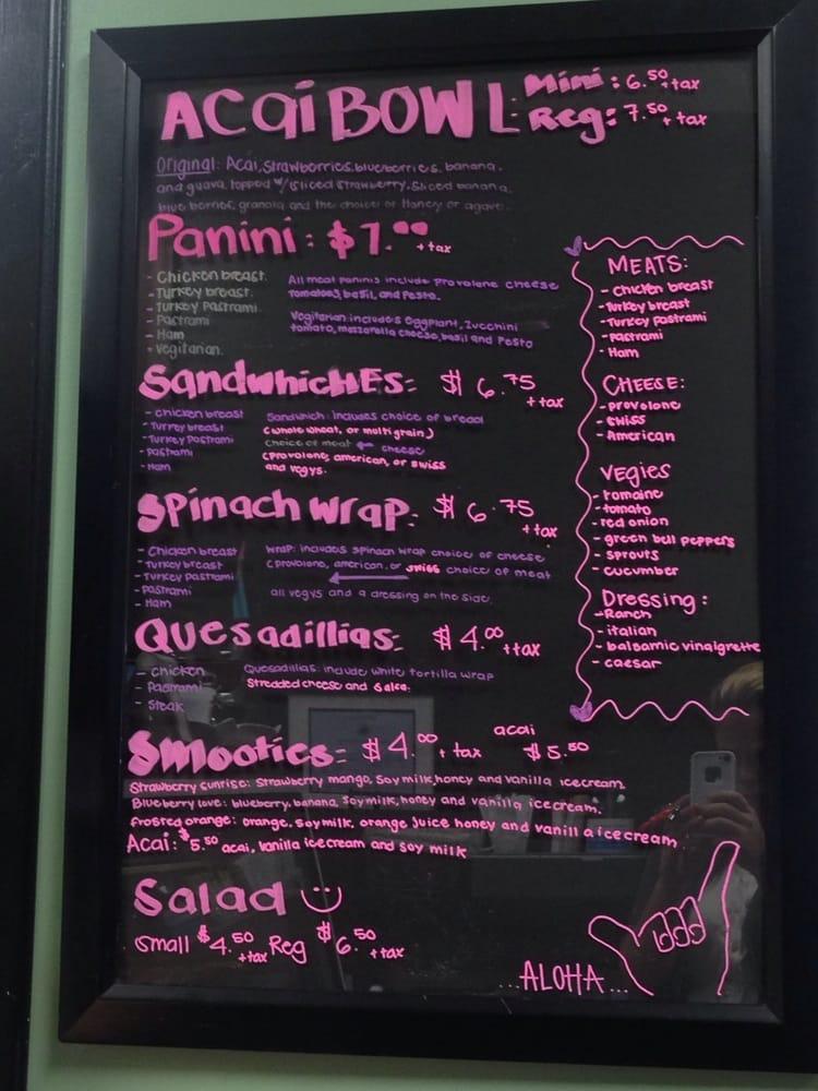 Menu at Family Roots Cafe, Honolulu