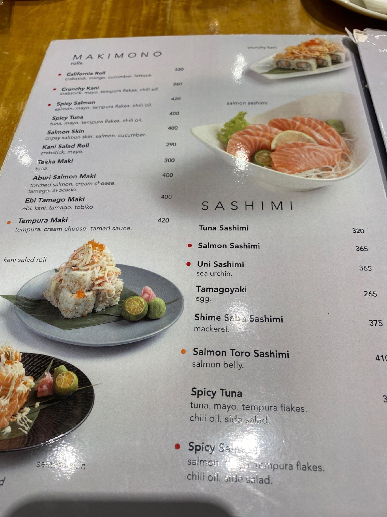 Menu at Kenji Tei - Alabang Town Center restaurant, Muntinlupa, Ground ...