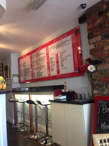 Menu at Bric Cafe~Bagel~Crepe~wrap, salads &coffee house, Warrenpoint