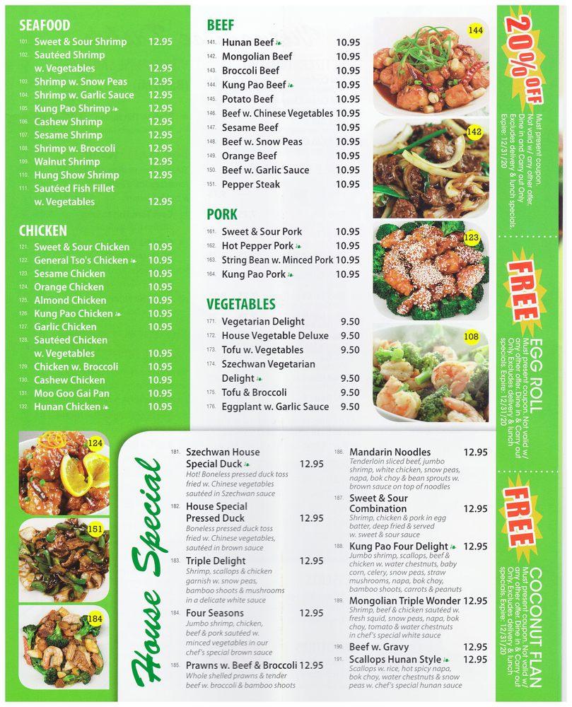 Menu at Imperial Palace & Pho Vietnamese restaurant, South Beloit