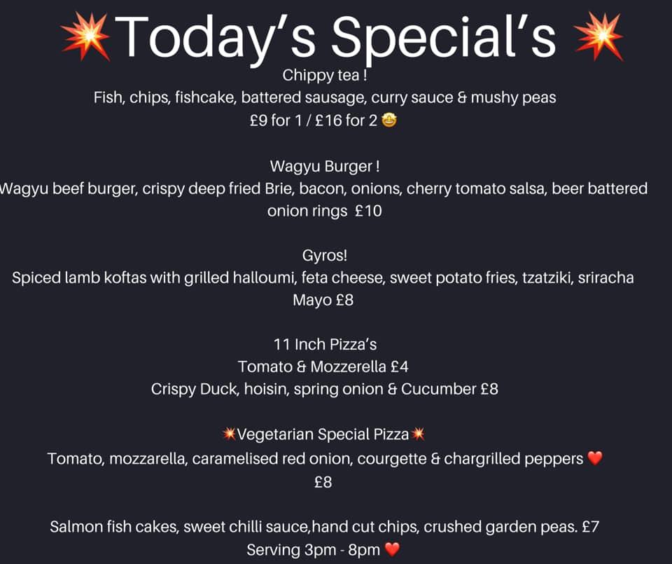 Menu at Remarkable Hare pub & bar, Matlock