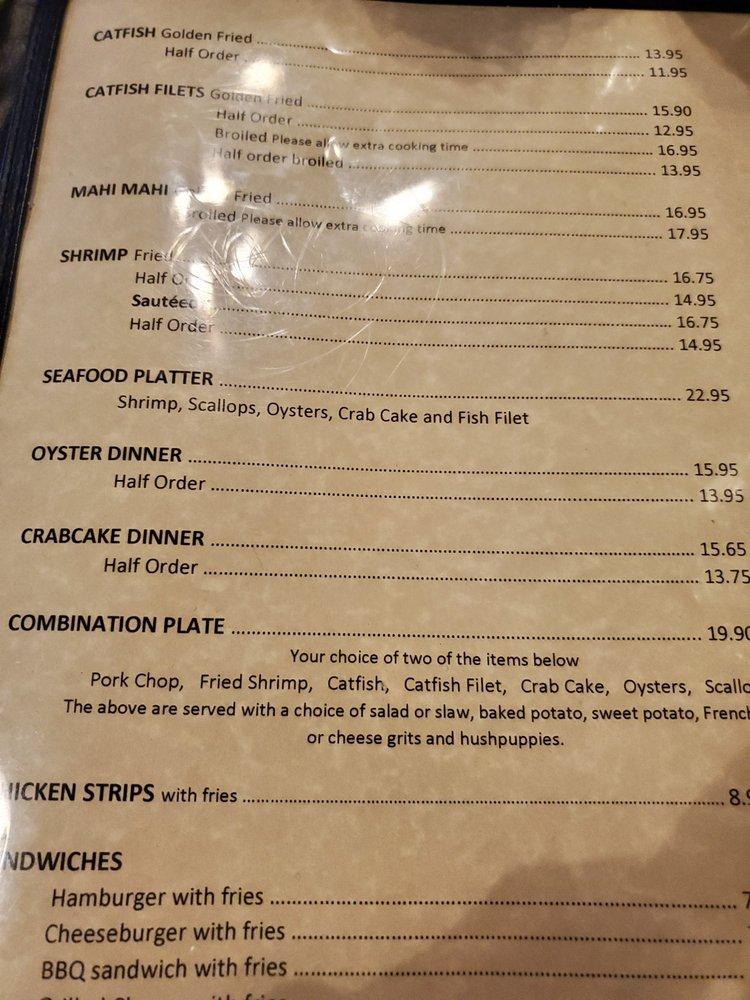 Menu at Pond House Restaurant, USA, 249 Bethany Church Rd