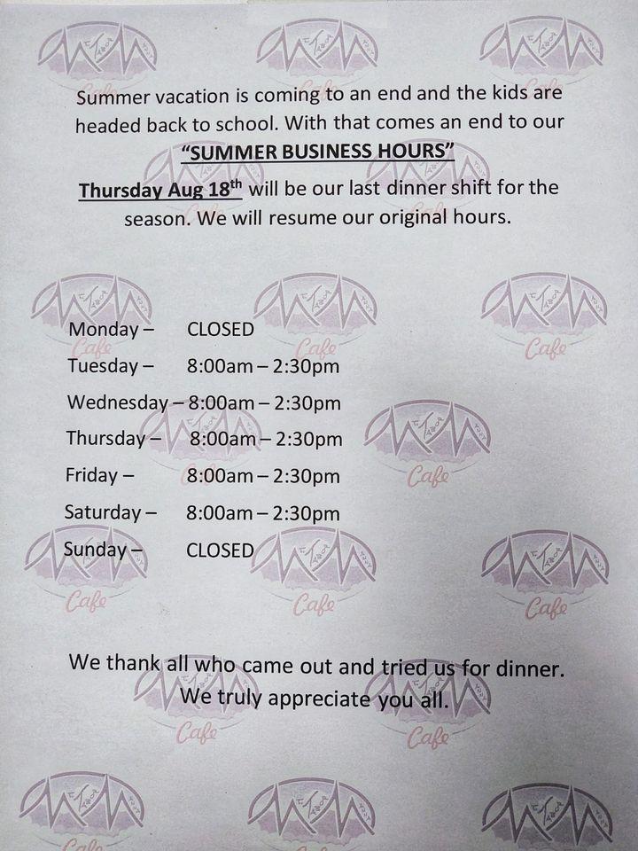 Menu at Mt. Tabor Manna Cafe', Tabor City