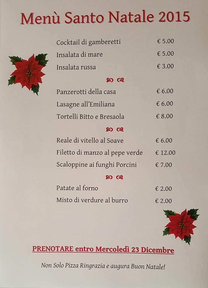 Menu at Non solo pizza di Varenna Ermanno restaurant, Sondalo