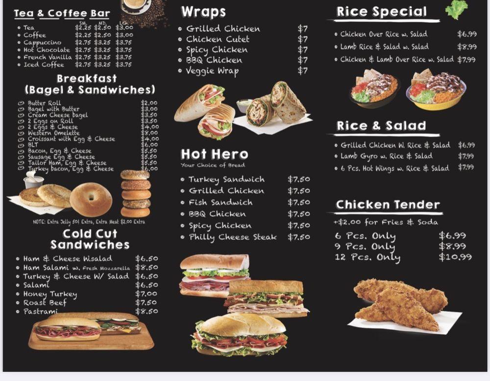 Menu at Heaven's Deli, Jersey City