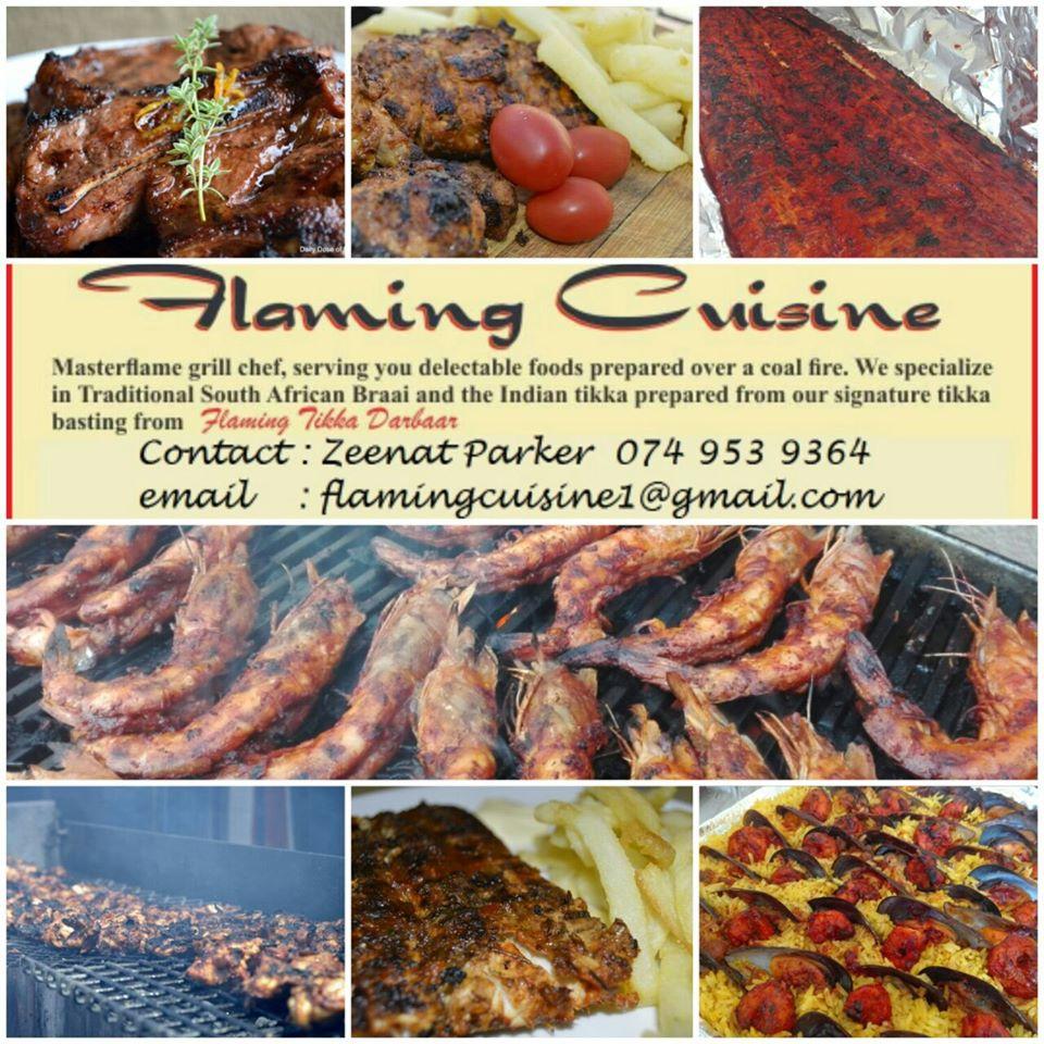 Menu at The Flaming Grill restaurant, Cape Town