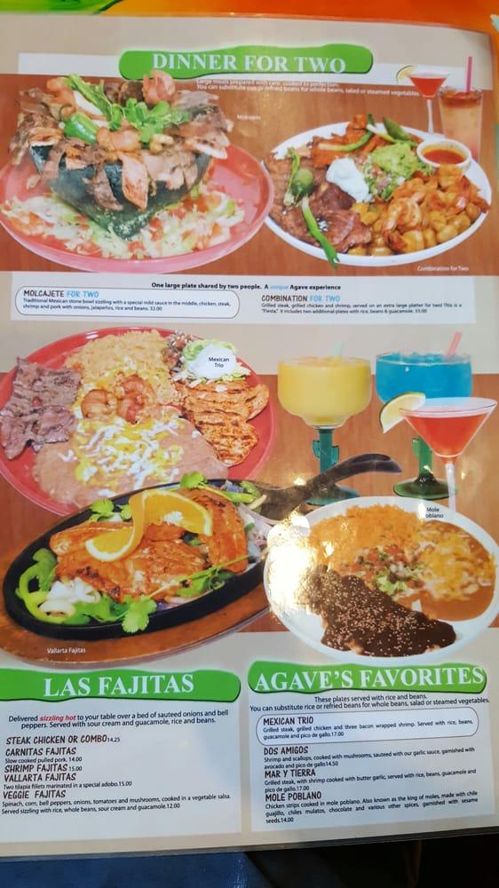 Menu at El Agave Mexican Restaurant, Ephrata