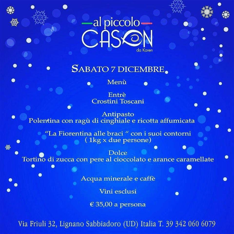 Menu da Al Cason pub & bar, Lignano Sabbiadoro