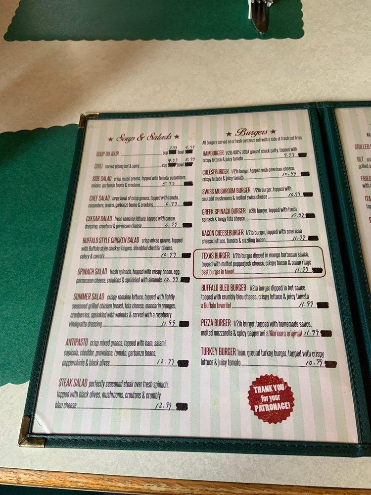 Menu at Marinaro's Larkin Tavern pub & bar, Buffalo