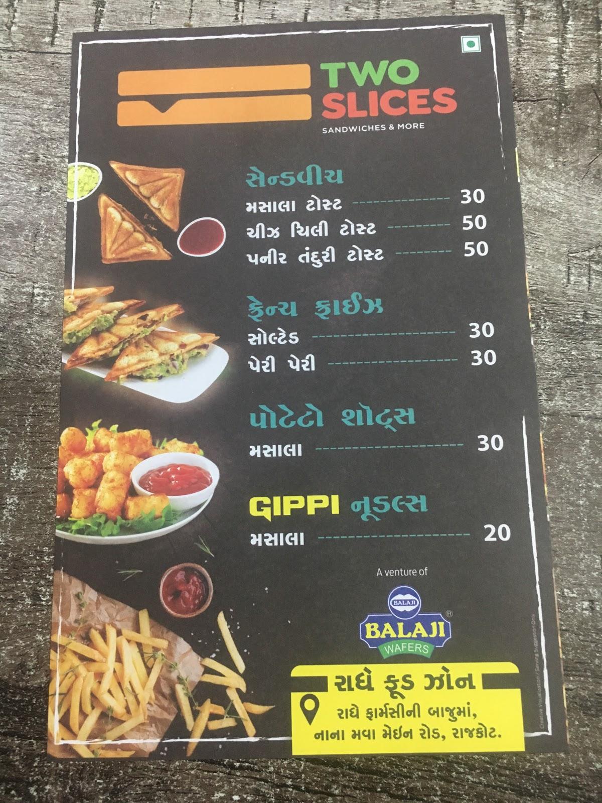Menu at Balaji Fast Food, Rajkot, 7QHJ+7GH