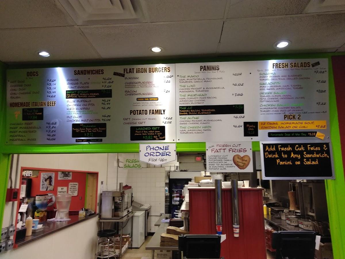 Menu at Fatt Mustard Cafe, Elk Grove Village