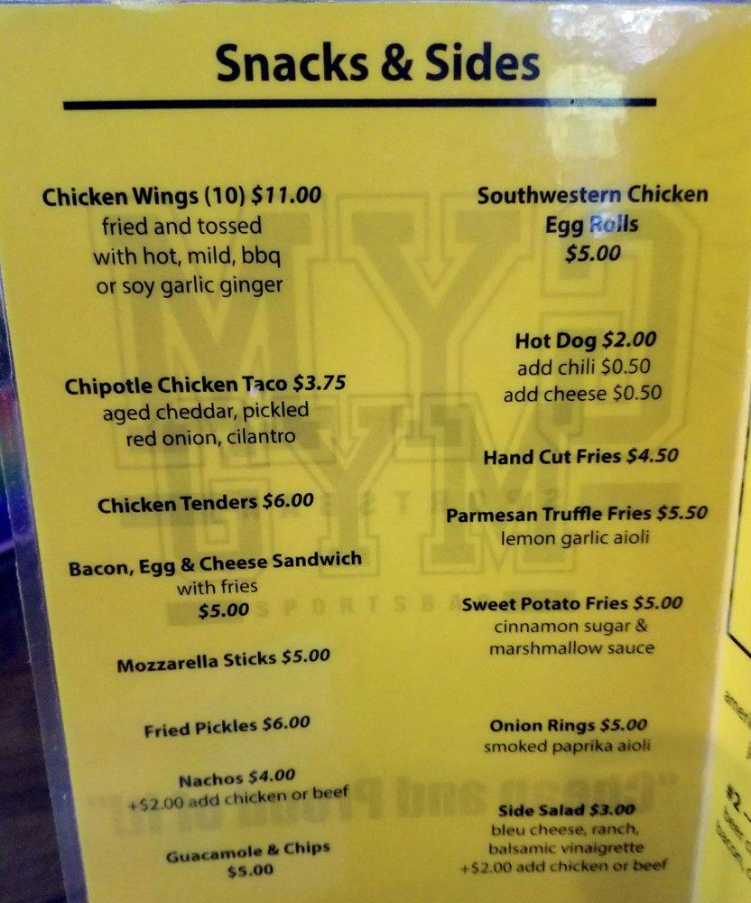 Menu at Gym Sportsbar, Wilton Manors
