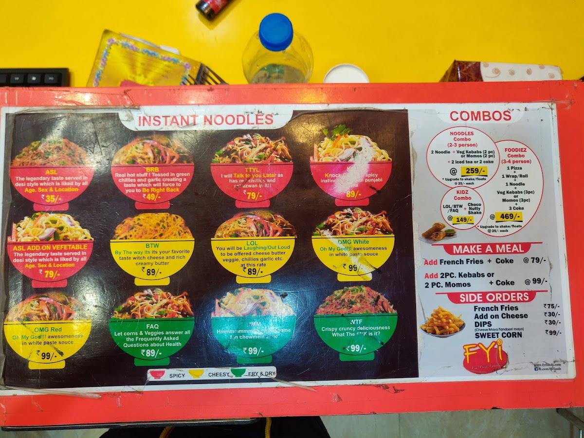 Menu at Fyi Restaurant Basti, Basti