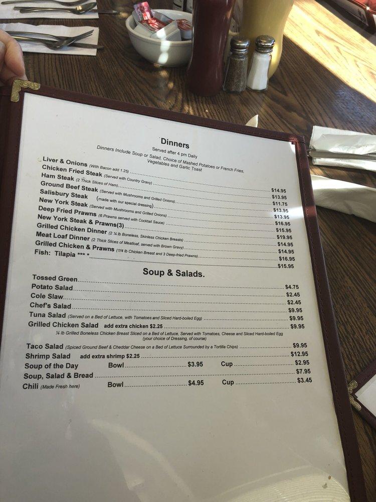 Menu at Canyon Café cafe, American Canyon