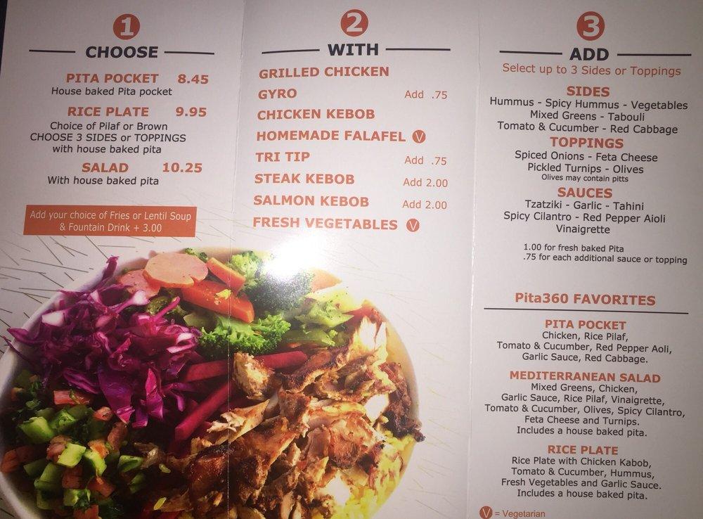 Carta del restaurante Pita 360, Gardena, Artesia Blvd