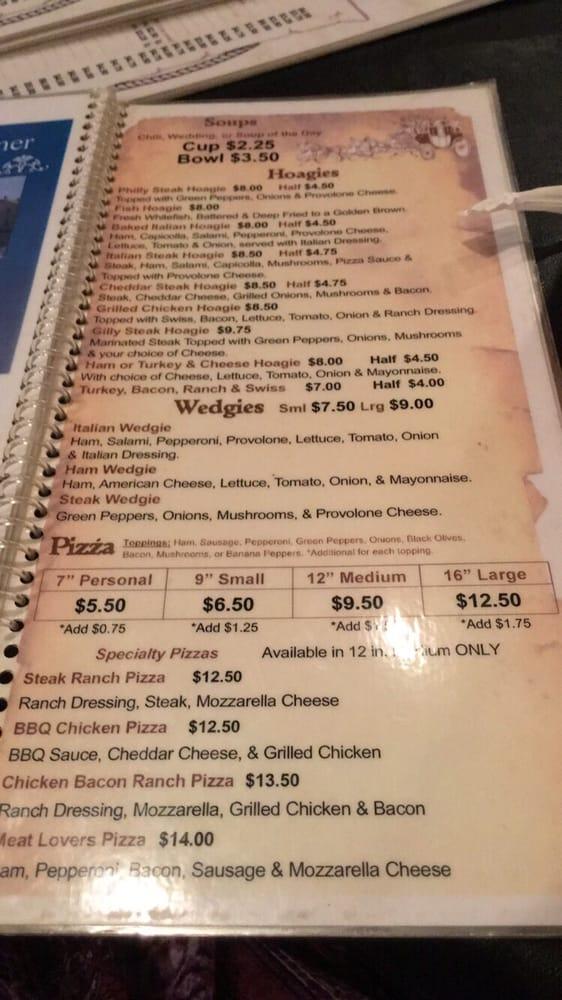 Menu at Millerstown Inn pub & bar, Chicora