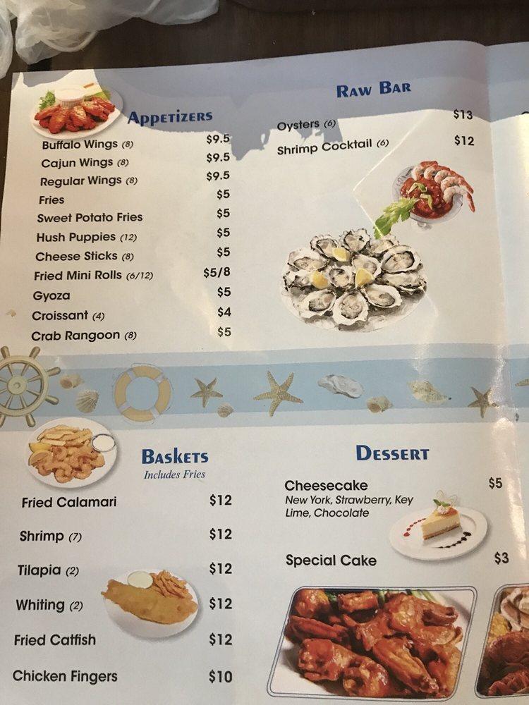 Menu at Ugly Crab restaurant, Avon