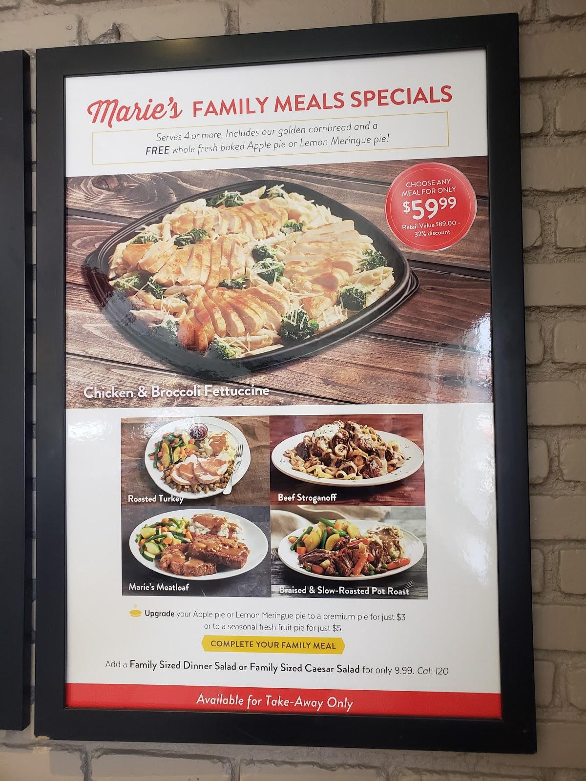 Menu at Marie Callender's Restaurant & Bakery, Los Angeles, National Blvd