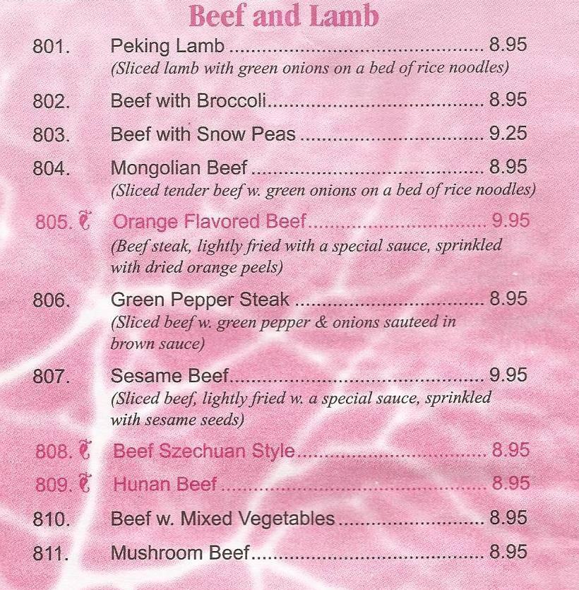 Menu at New ming tree restaurant, Crawfordville