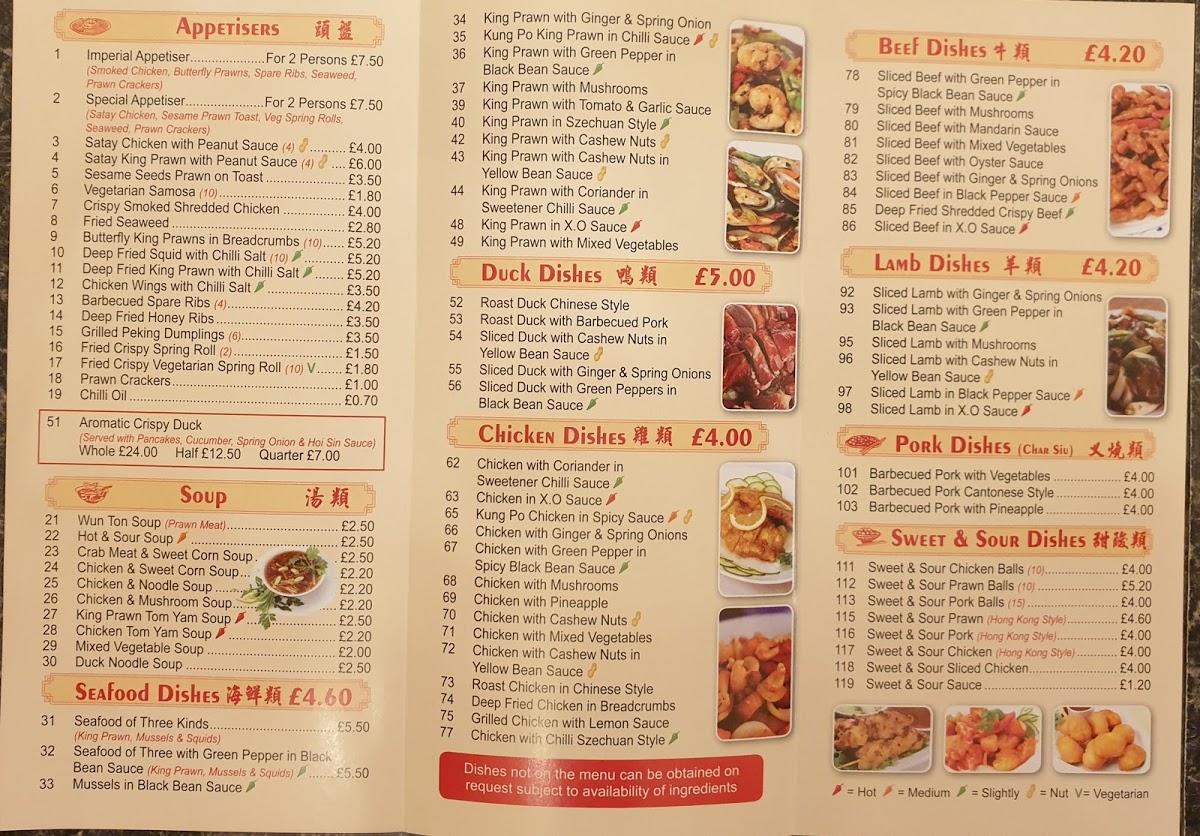 Menu at Oriental Kitchen fast food, London, 298 Firs Ln