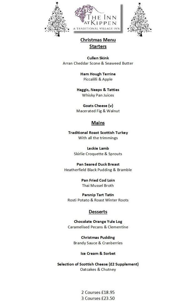 Menu at The Inn at Kippen pub & bar, Kippen