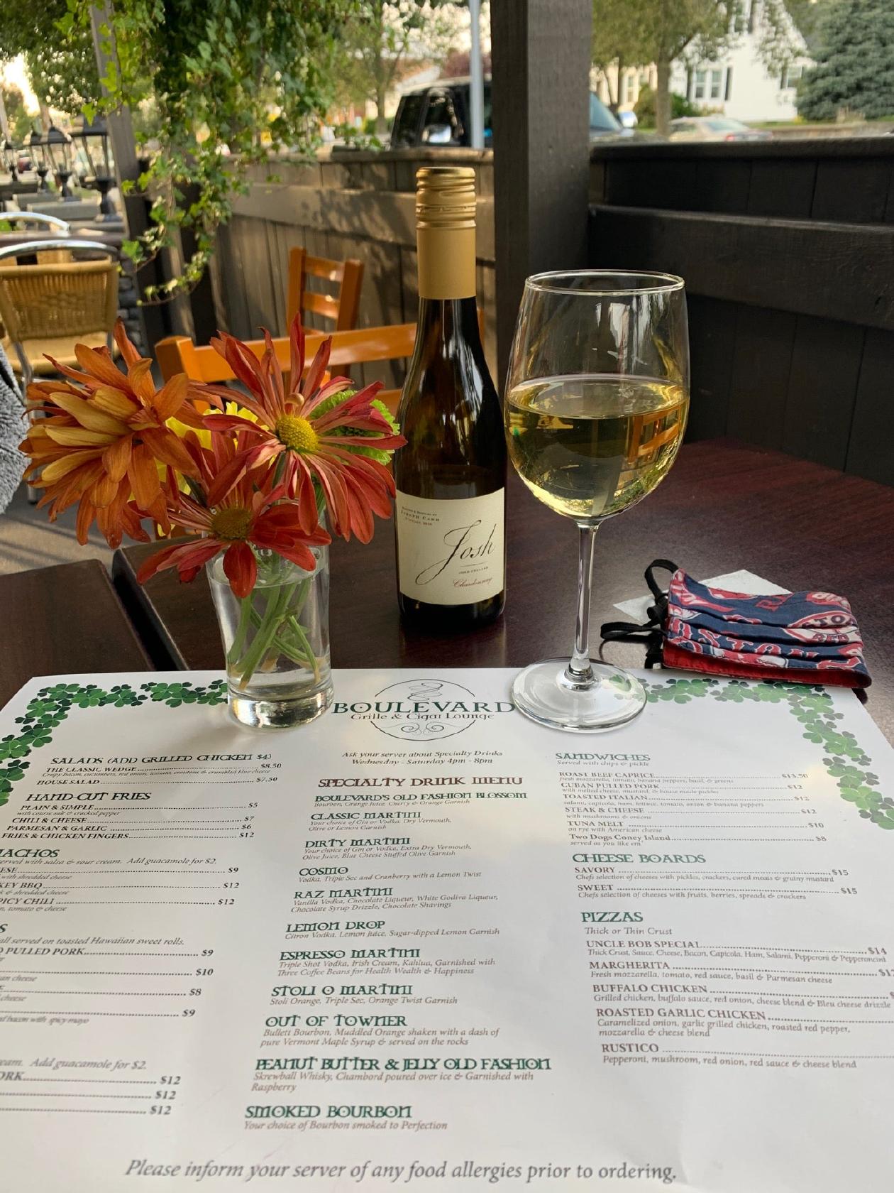 Menu at Boulevard Grille and Catering restaurant, Pawtucket
