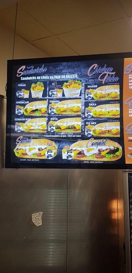 Menu at O Kebab restaurant, Grasse, 39 avenue Sidi Brahim