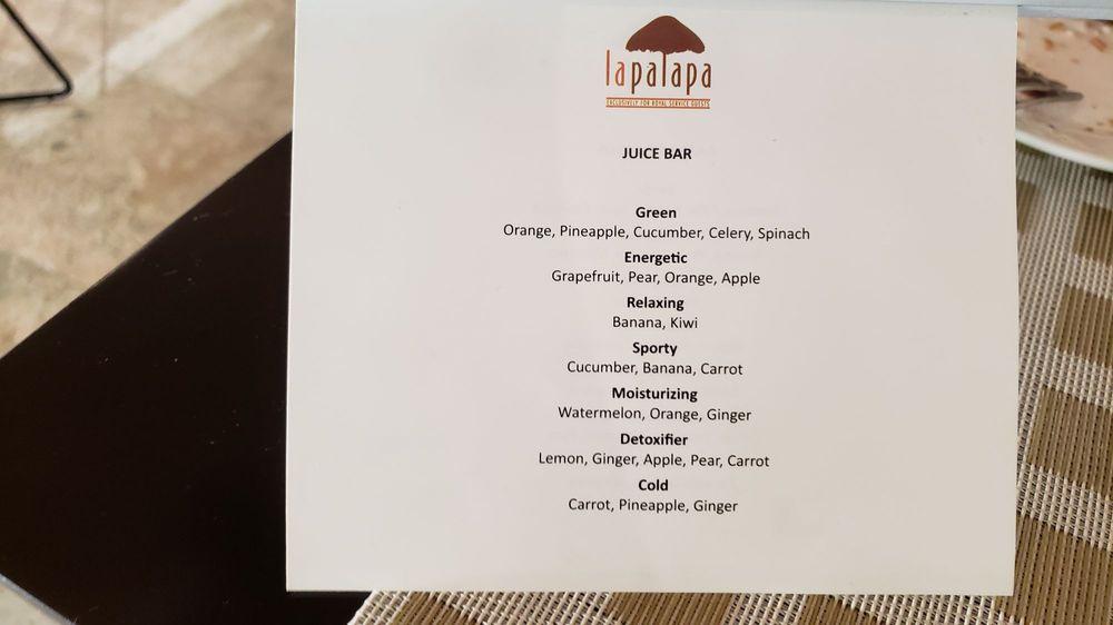 Menu at LAPALAPA pub & bar, Playa del Carmen, Calle 5 Nte. 2724