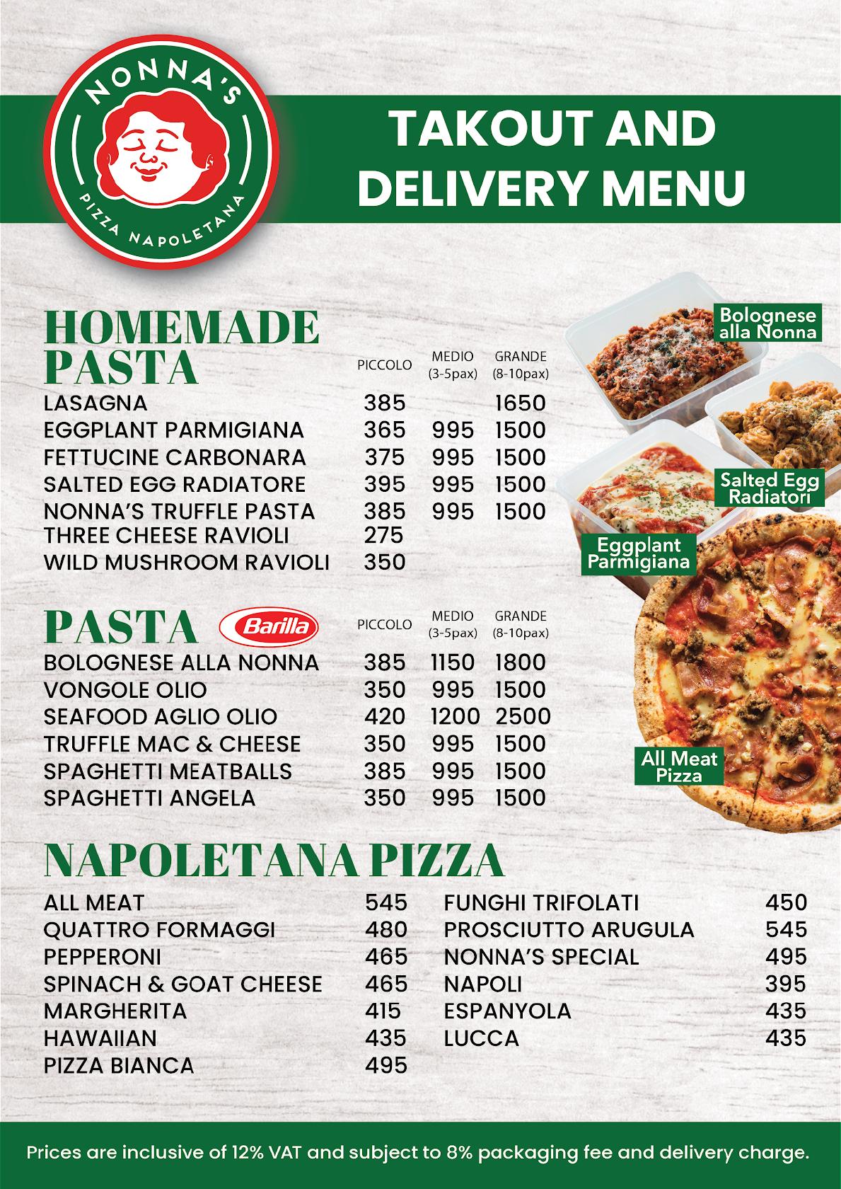 Menu at Mama Lou's Italian Kitchen - Madison Galeries restaurant ...