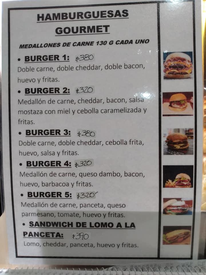 Menu at La Barra, Libertad