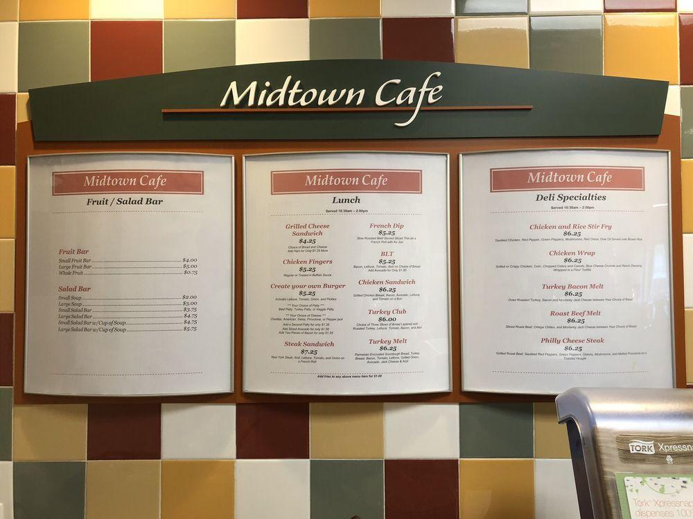 Menu at Midtown Cafe, Carson City
